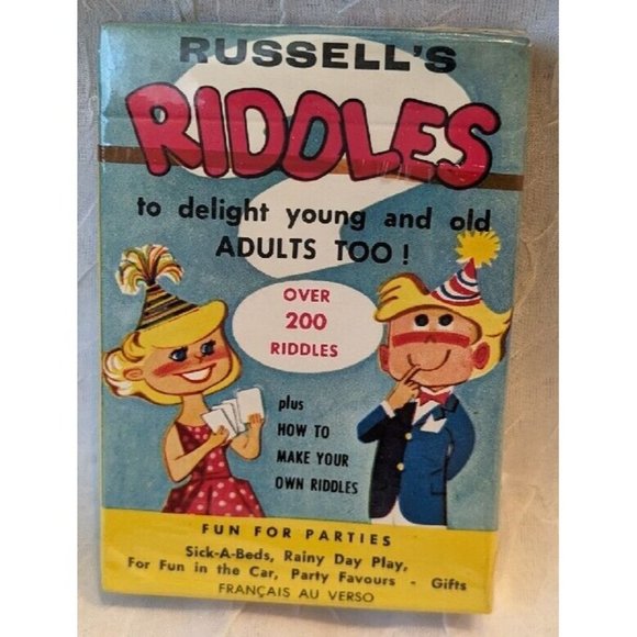 Russell Athletic | Games | Nos Russells Riddles Card Games Sealed Vtg ...